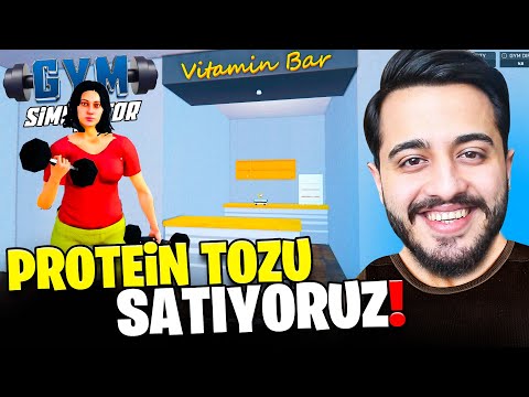 SALONUMUZA VİTAMİN BAR AÇTIK! PROTEİN TOZU VE YAĞ YAKICI SATIYORUZ! Gym Simulator 24