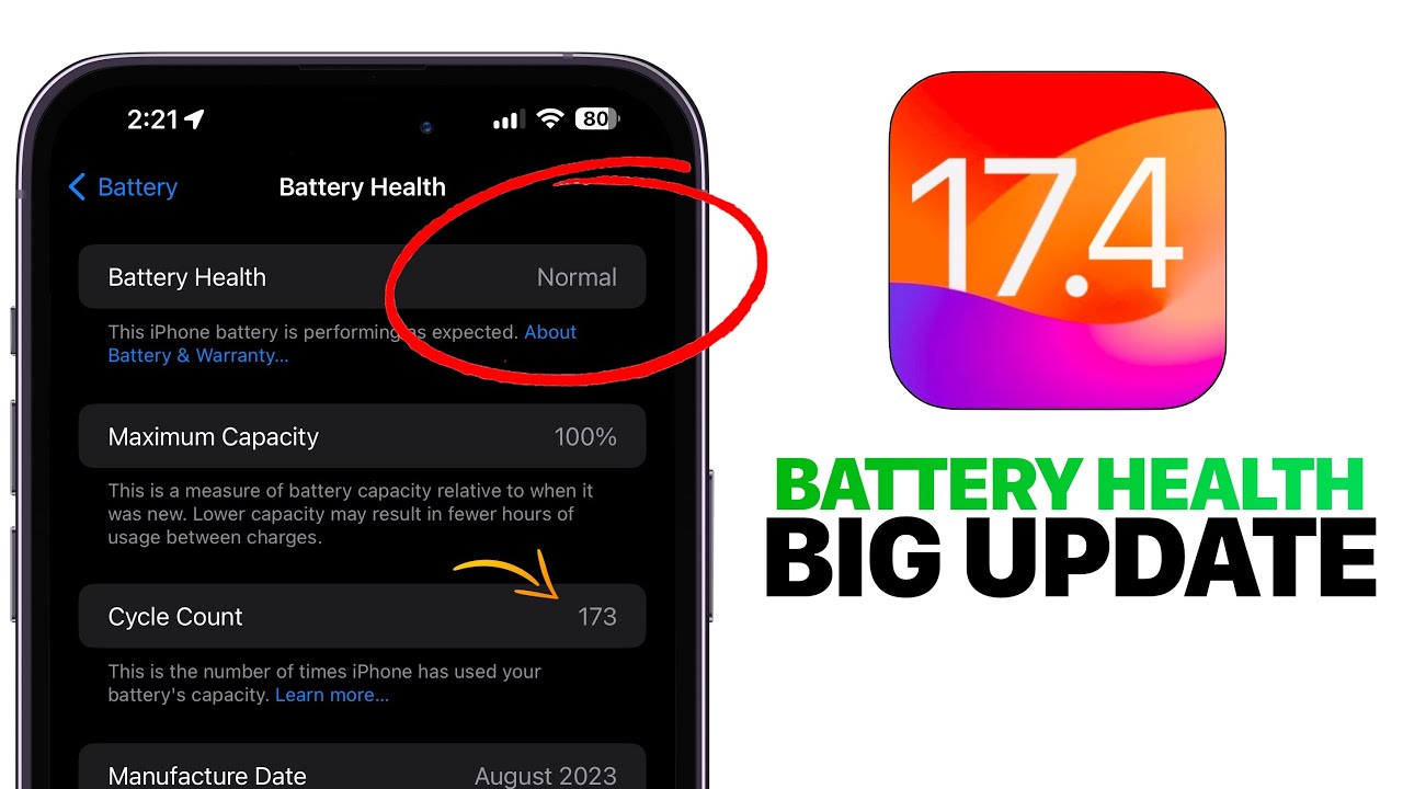iOS 17.4 - MAJOR CHANGES To Battery Health on iPhone - YouTube