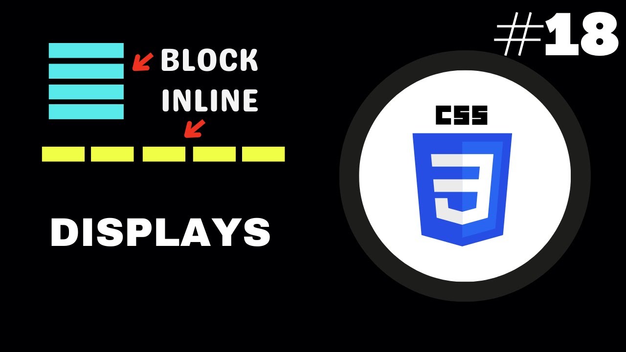 CSS Tutorial for Beginners - 18 - Display Types in CSS - YouTube