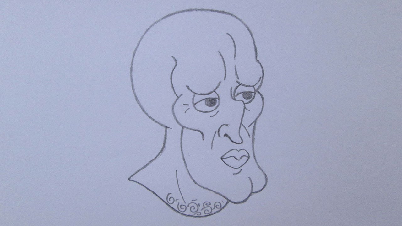 Como Dibujar A Calamardo A Lapiz Paso A Paso Como Hacer