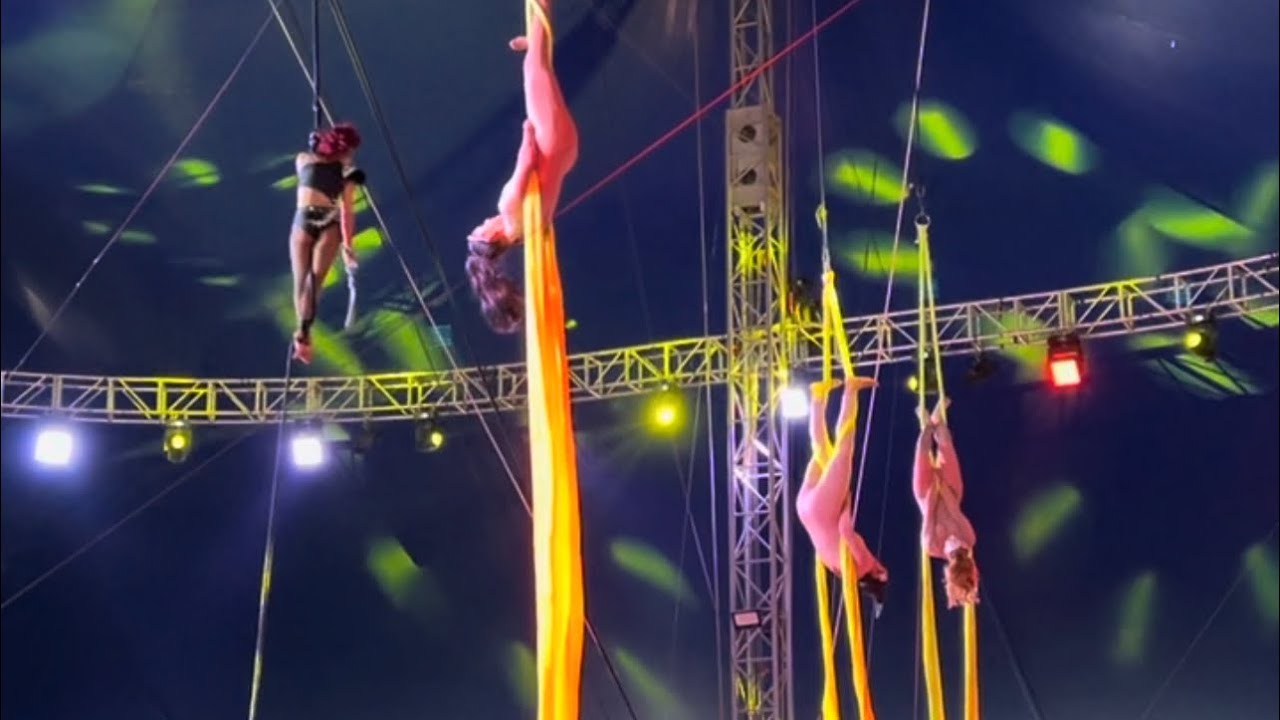 Girls hanging by their hair in GARDEN BROS NUCLEAR CIRCUS - Largest ...