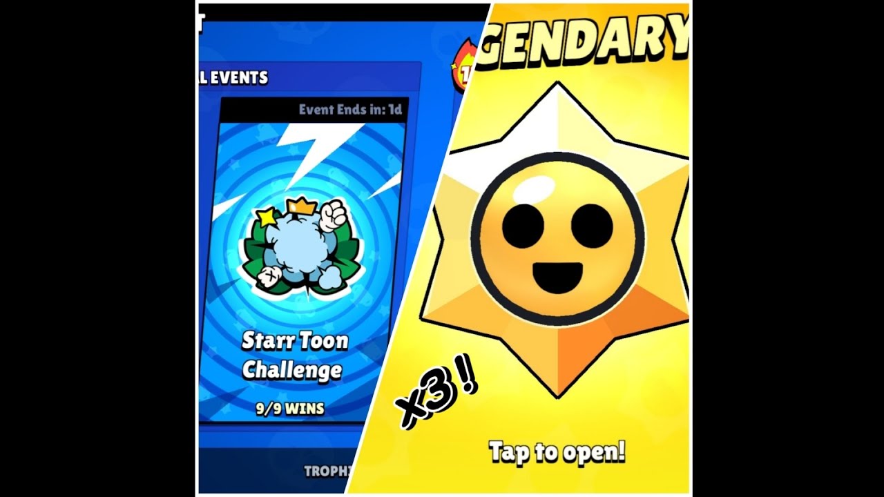 Not 2 but 3 LEGENDARY STARR DROPS! *Starr Toon Challenge* ⭐️ - Brawl ...