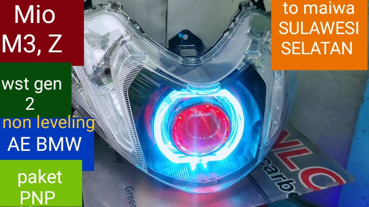 reflektor Mio M3, Z Wst gen 2 AE BMW non leveling sinar otomotif - YouTube