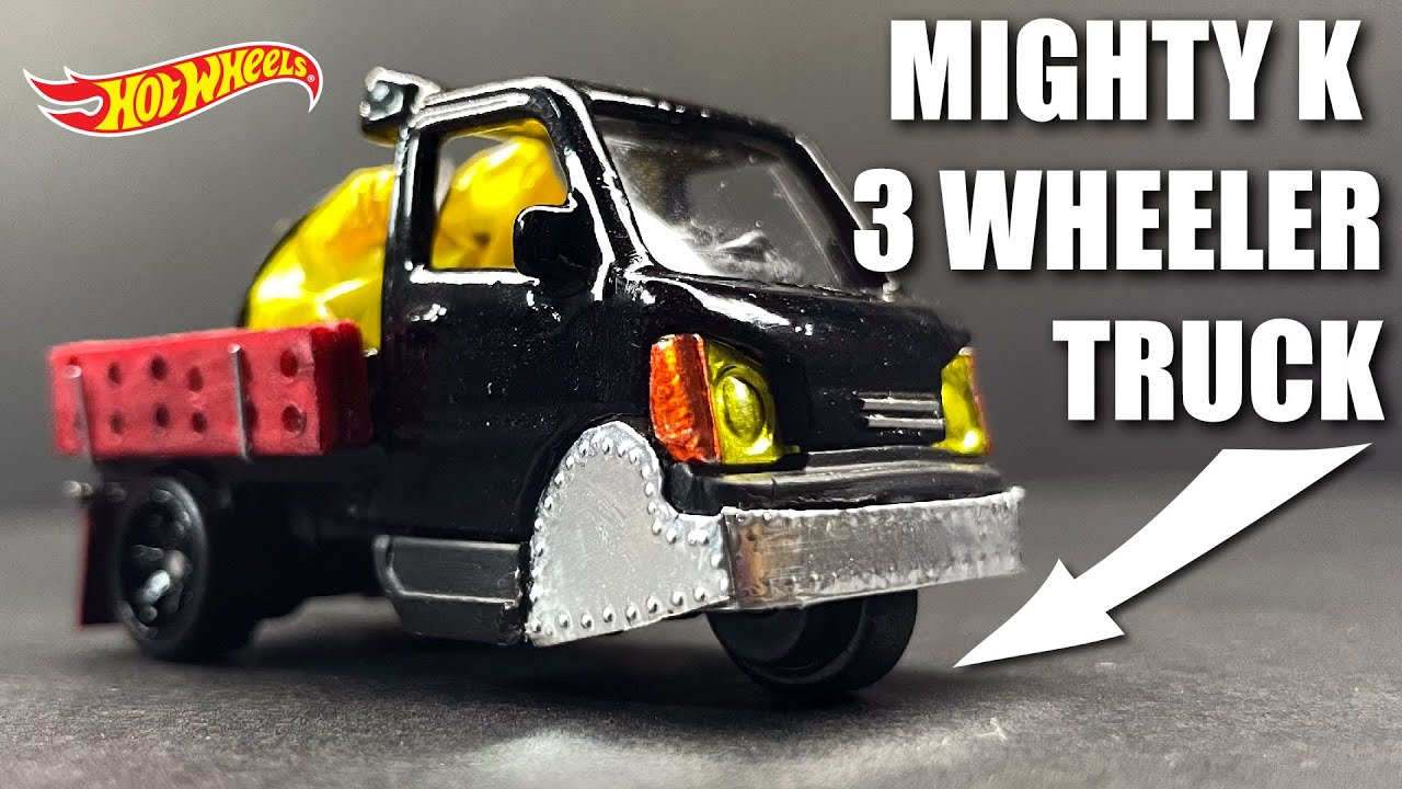 JAPAN MIGHTY K 3 WHEELER KEI TRUCK CUSTOM HOT WHEELS TUK TUK [4K] - YouTube