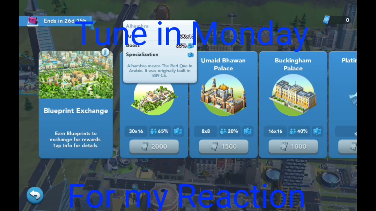 New Blueprint Exchange is Here in SimCity Build It!! - YouTube