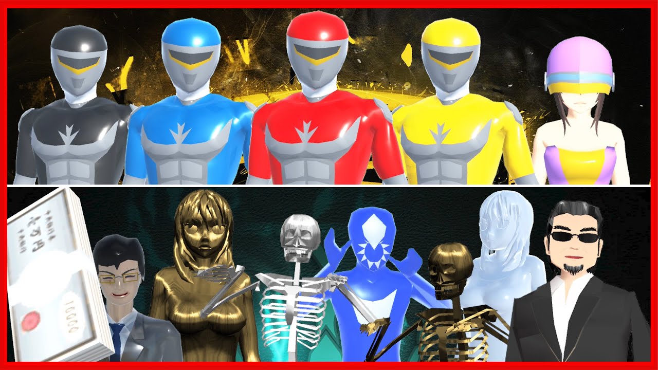 Power Ranger VS Monsters || SAKURA School Simulator - YouTube