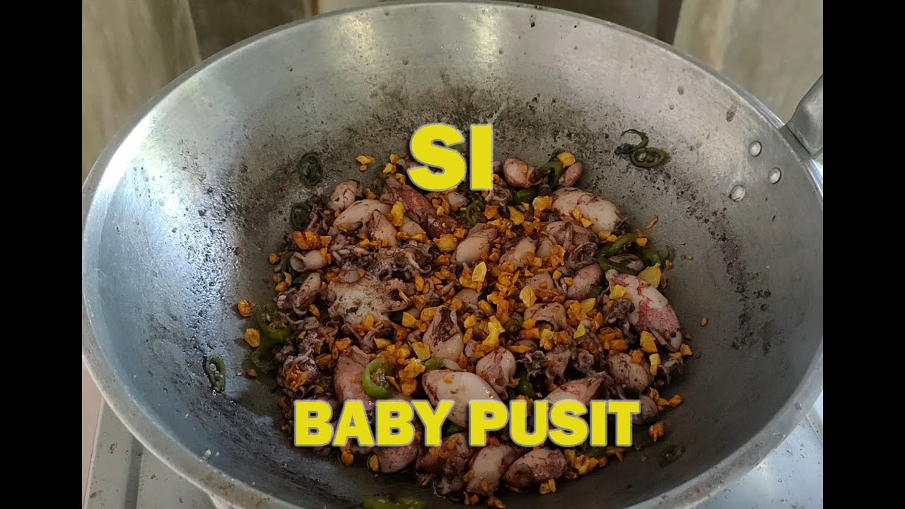 Na Buttered Garlic si Baby Pusit - YouTube