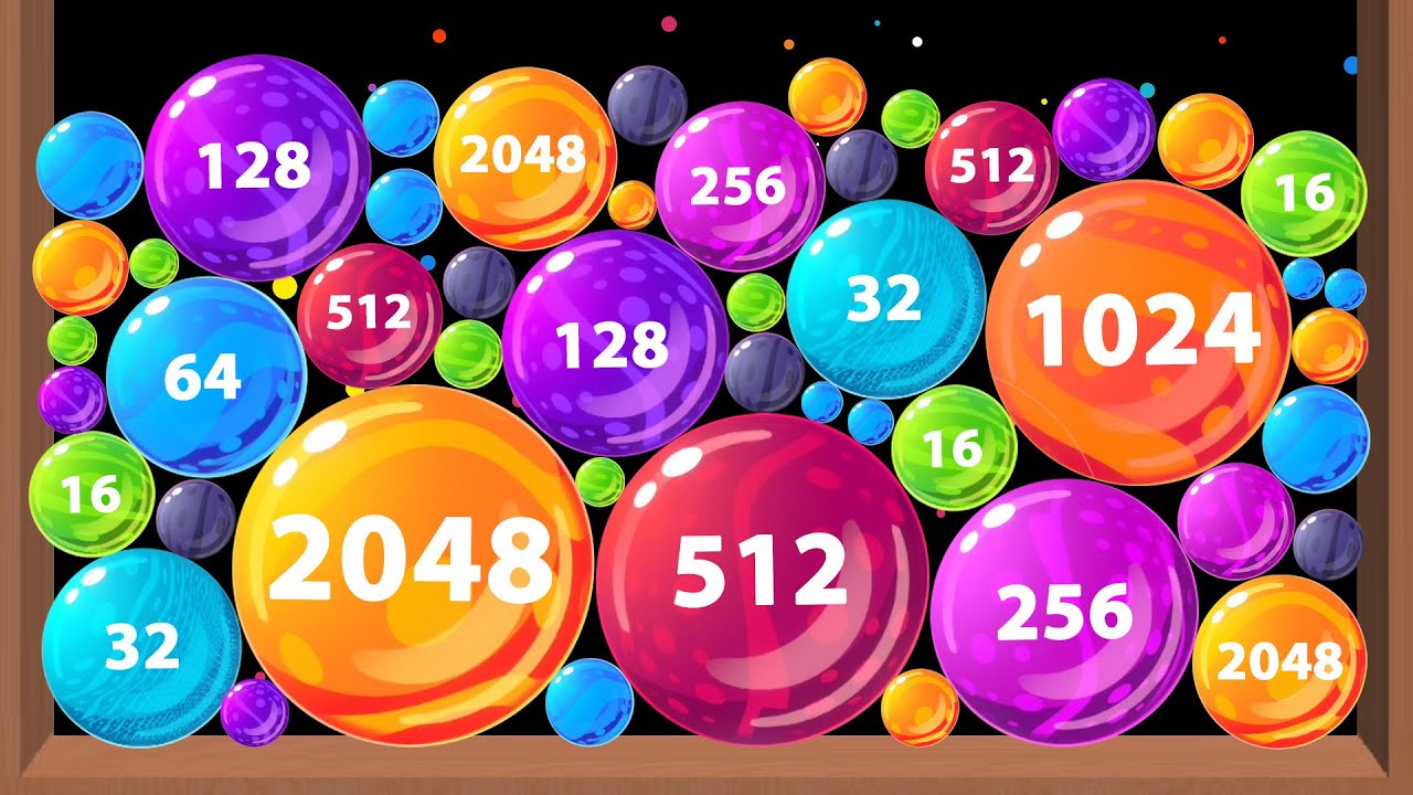 Orbiting Balls 2048 - Sunball Fusion Game , Color Ball Merge ...