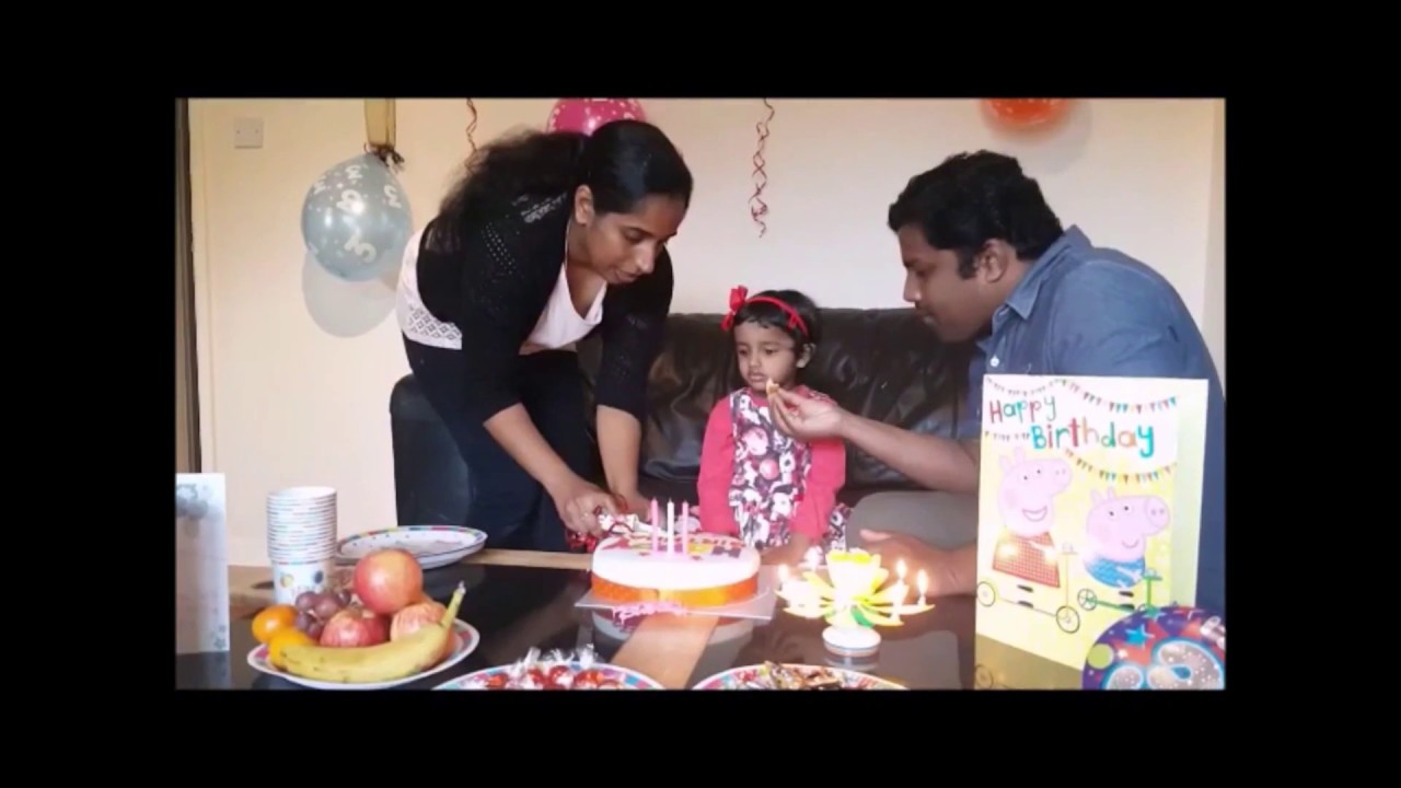 Diya Kevin 3rd birthday - YouTube