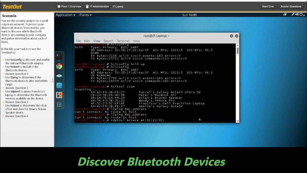2.4.7 Discover Bluetooth Devices (TestOut Lab) - YouTube