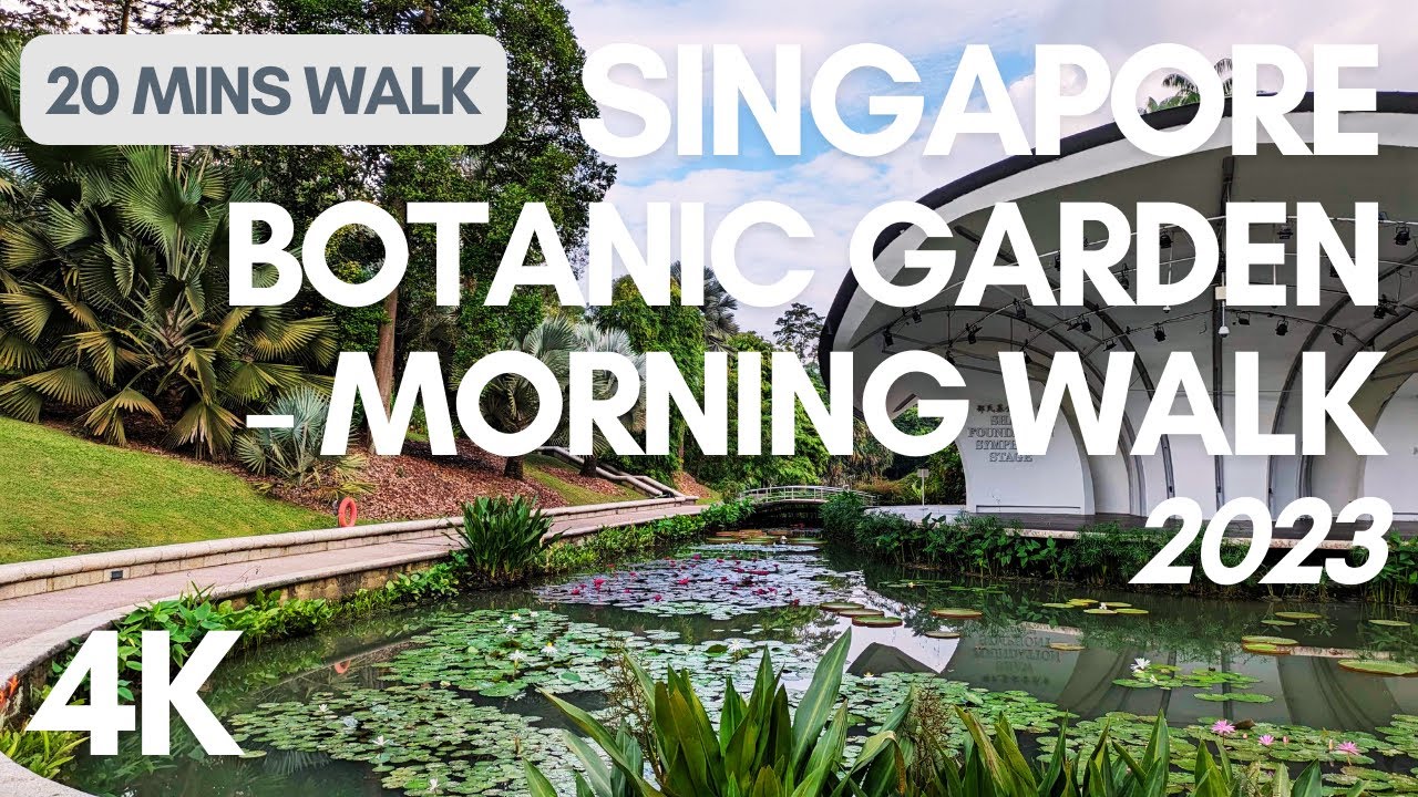 [4K - Virtual Walk] Singapore Botanic Gardens/20 mins walk/Nassim Gate ...