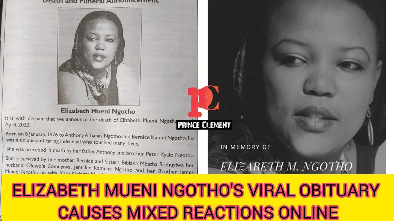 ELIZABETH MUENI NGOTHO VIRAL OBITUARY CAUSES MIXED REACTIONS ONLINE ...
