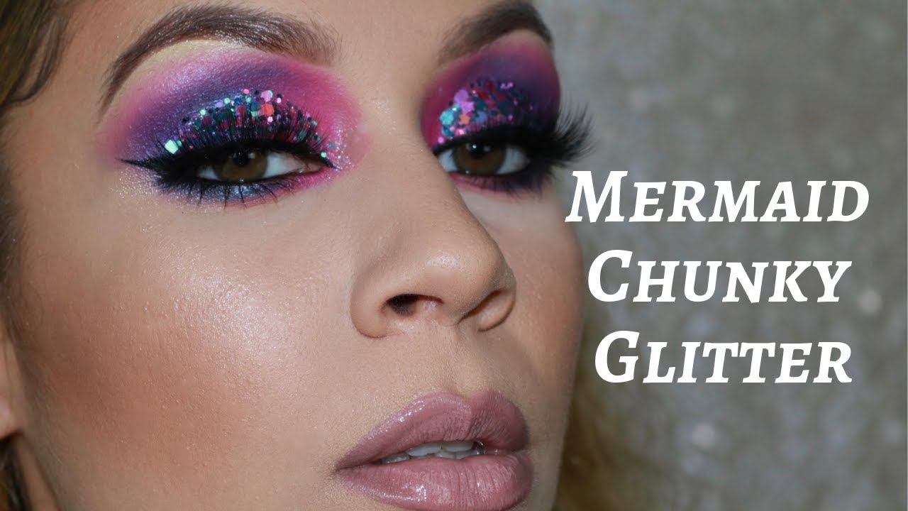 Colorful Chunky Glitter | Pro Eye Makeup - YouTube