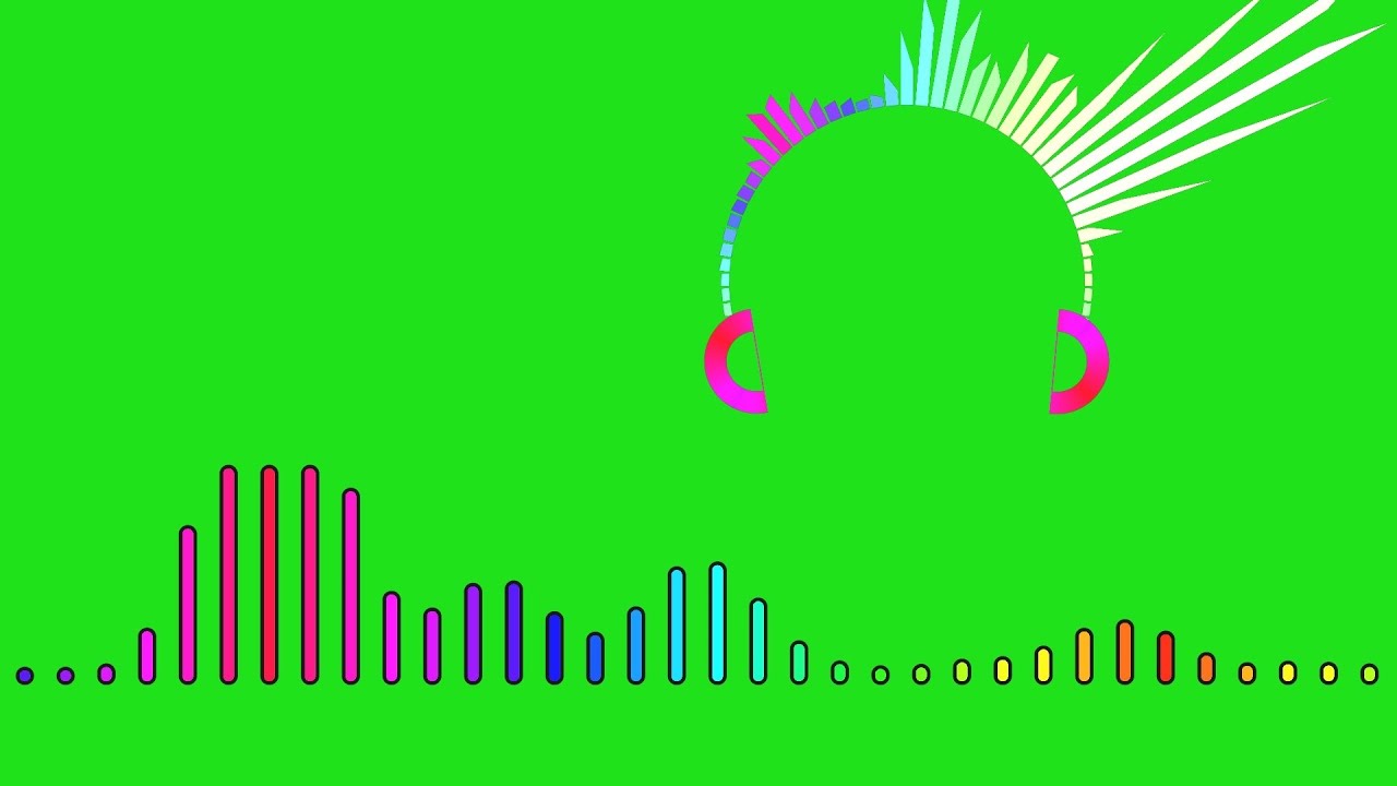 New Green Screen Audio Spectrum Visualizer HD 2020 | Headphone ...