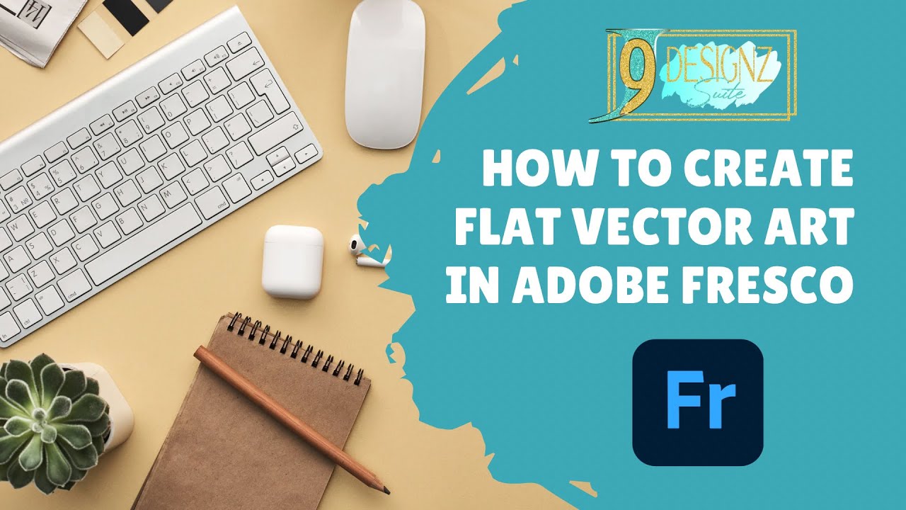 How To Create Flat Vector Art in Adobe Fresco - YouTube