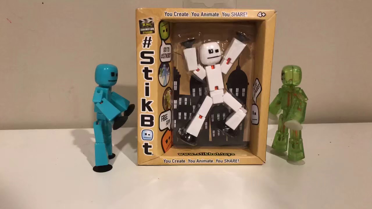 Stikbots save white stikbot - YouTube