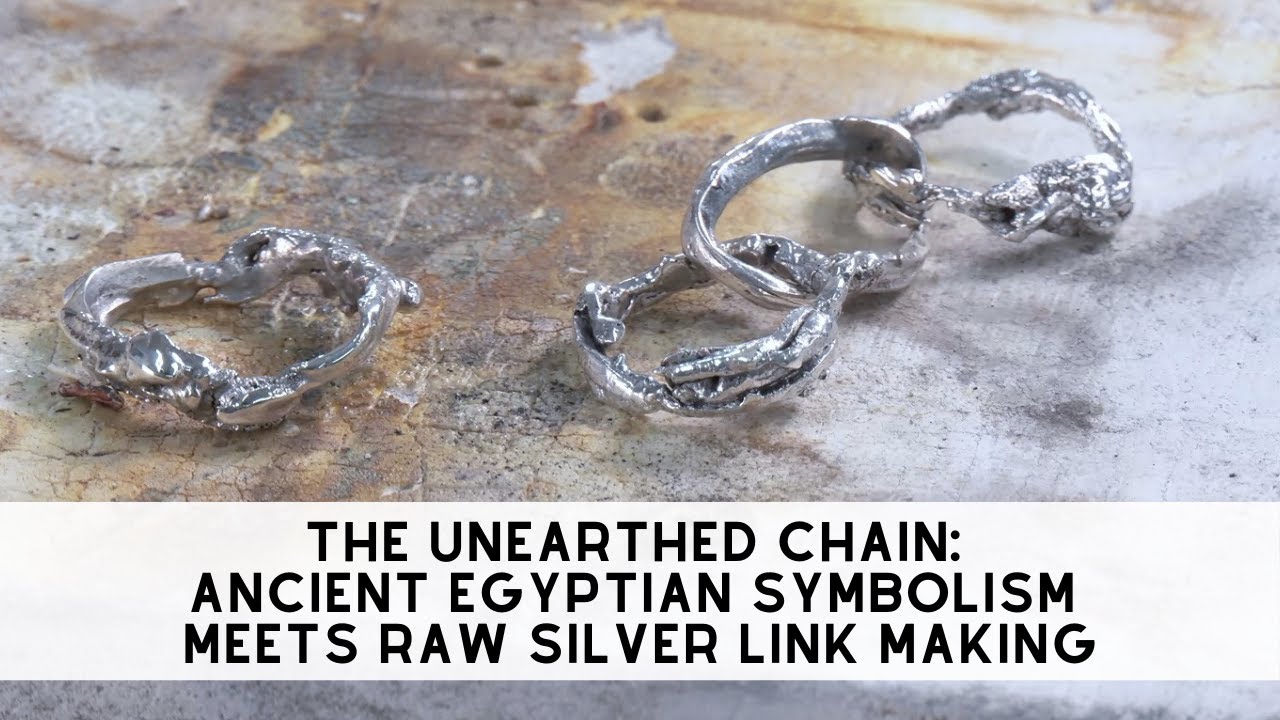 The Unearthed Chain: Ancient Egyptian Symbolism Meets Raw Silver Link ...