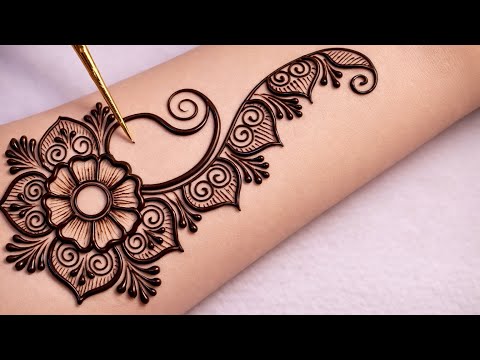 Simple Yet Stylish Mehendi Design | Latest front Hand Pattern
