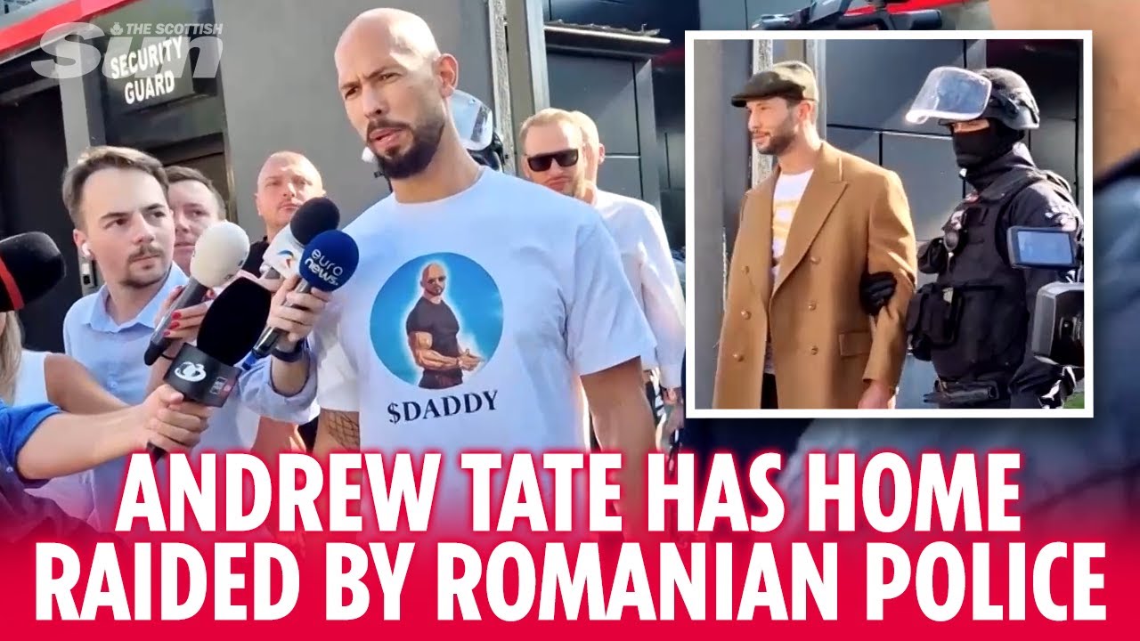 Andrew Tate has home raided in human trafficking & money laundering ...