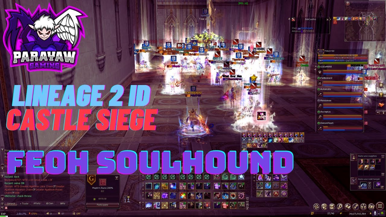 Lineage 2 id Homunculus Feoh Soulhound Aden | Gludio Castle Siege 23.05 ...