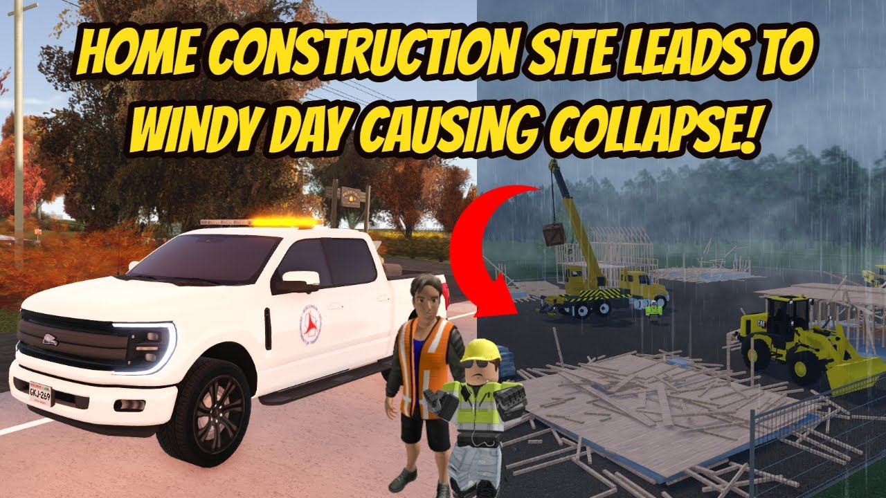 Greenville, Wisc Roblox l Realistic Home Construction Site WIND STORM ...