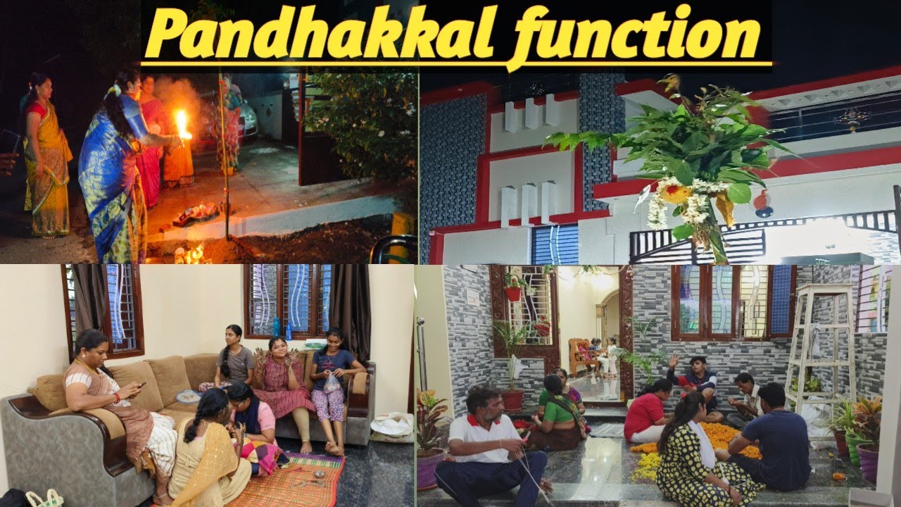 enga veetu kalyanam diary | pandhakkal function | 1st marriage ritual | flower garland ...