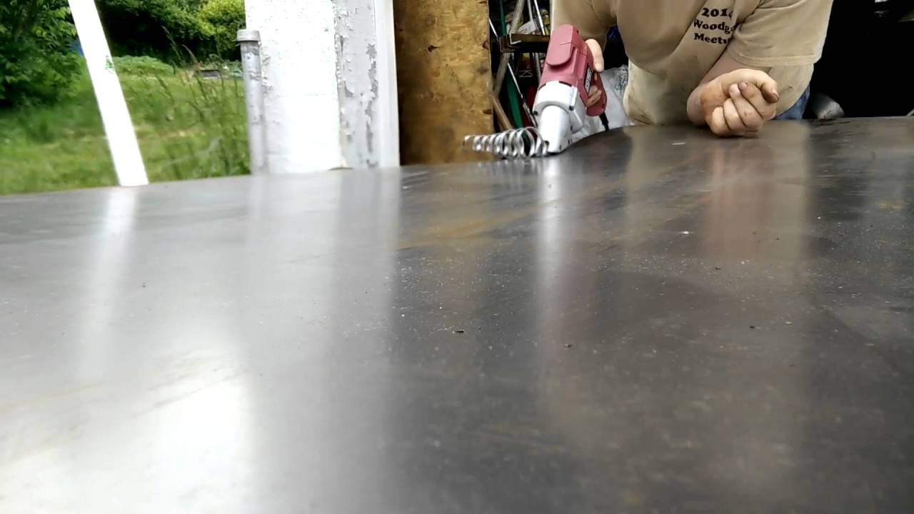 Cutting metal with Power Shears! - YouTube