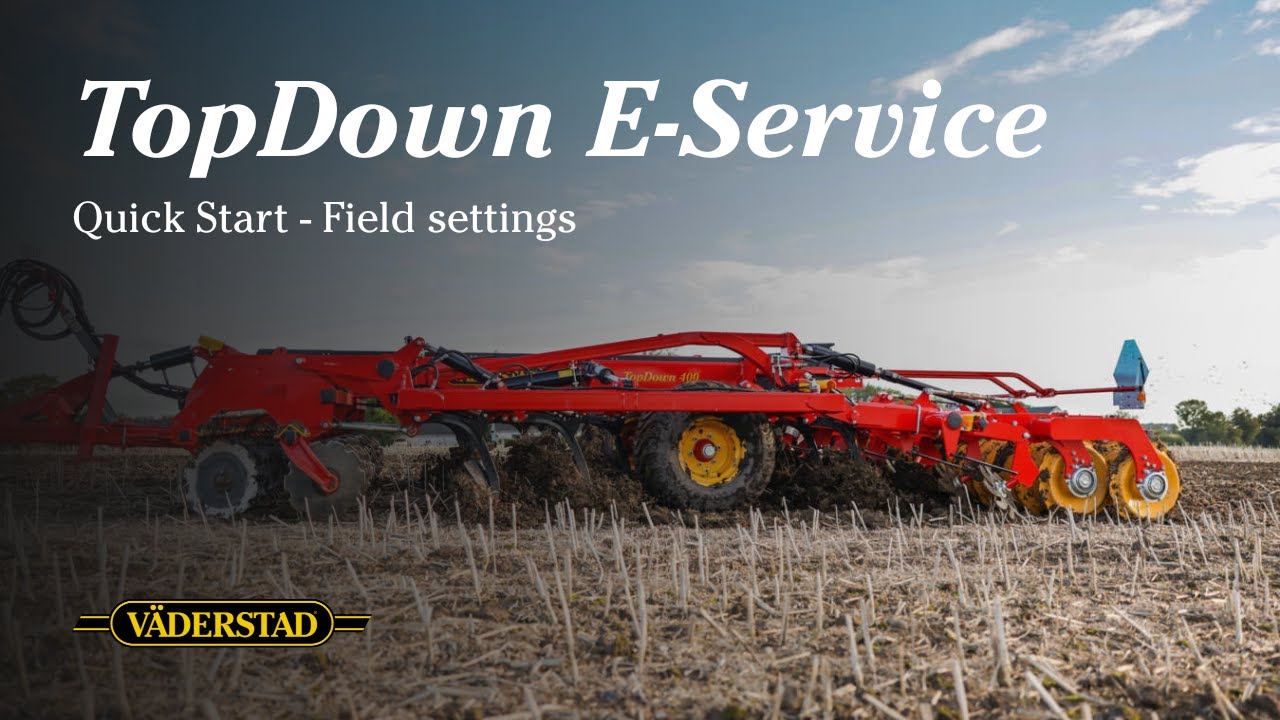TopDown 400-700 with E Services Quick Start - Field settings - YouTube