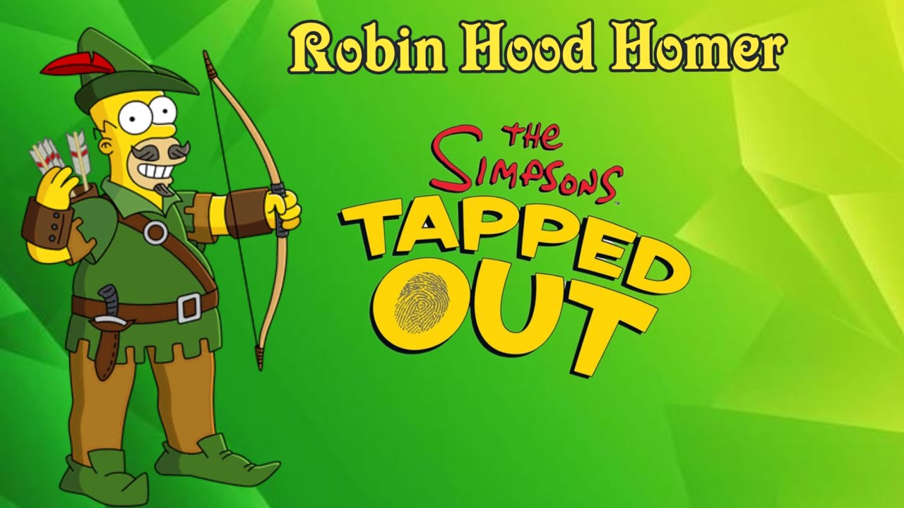 The Simpsons Tapped out: Robin Hood Homer premium unlock. - YouTube