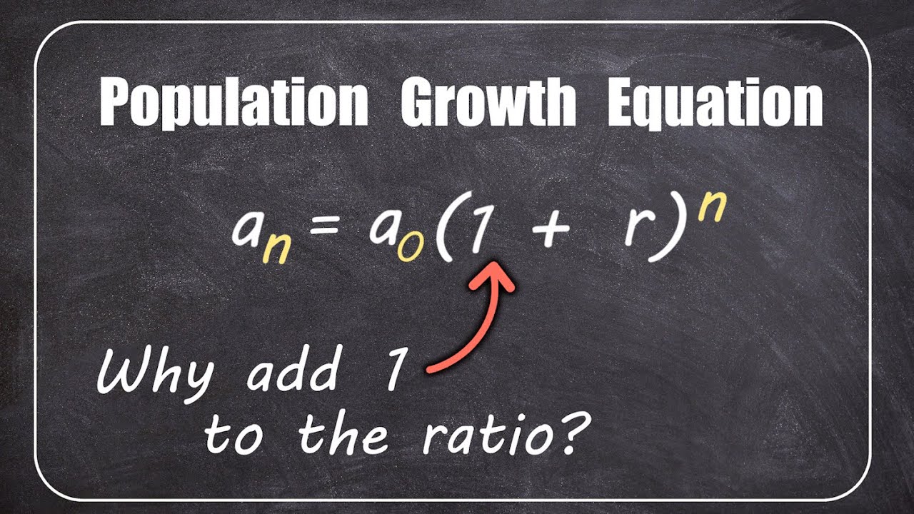 Population Growth Equation Explained (why 1 + R is used) #gcse # ...