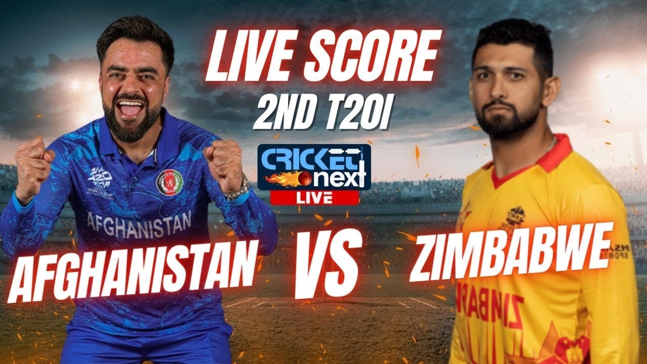 🔴LIVE: Zimbabwe v Afghanistan Live Score | ZIM vs AFG 2nd T20I Live ...