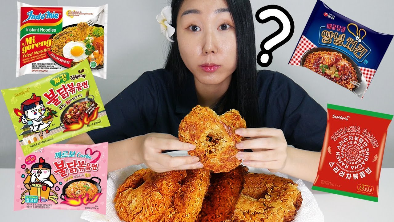 5 Jenis donut pakai mie lagi viral di KOREA ft. Samyang - YouTube