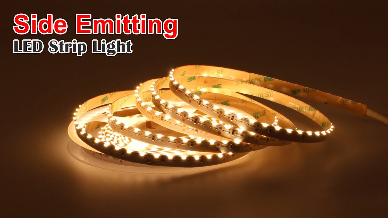 Side Emitting 8mm 37w SMD335 120LEDs 12v Flexible LED Strip Light - YouTube