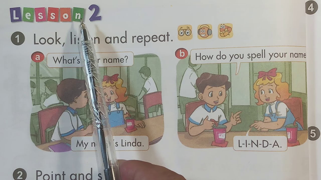 Tiếng Anh lớp 3 Unit 2 | WHAT'S YOUR NAME? Lesson 2 trang 14 Sách học ...