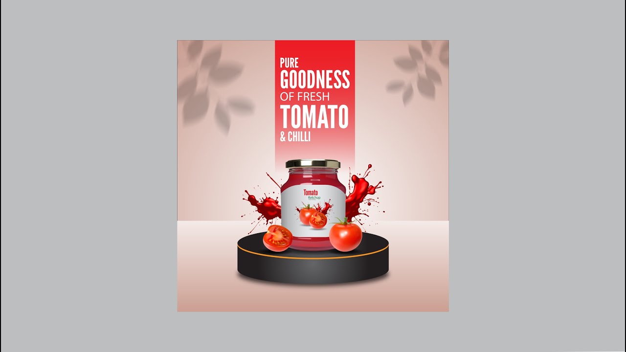 Illustrator CC Tutorial | Graphic Design | Product poster Design - YouTube