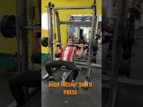HIGH INCLINE (70°) SMITH PRESS - YouTube