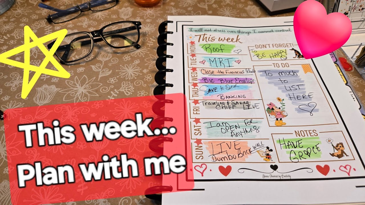 THIS WEEK Plan with me - YouTube