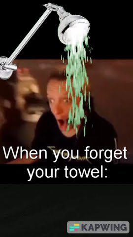 When you forget your towel - fixed it this time #youtube #youtubeshorts ...