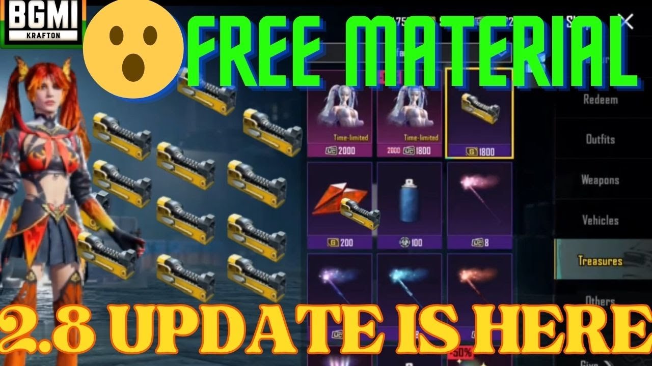 BGMI & PUBG Premium Crate | Free Unlimited Mini Material Coming! 2.8 ...