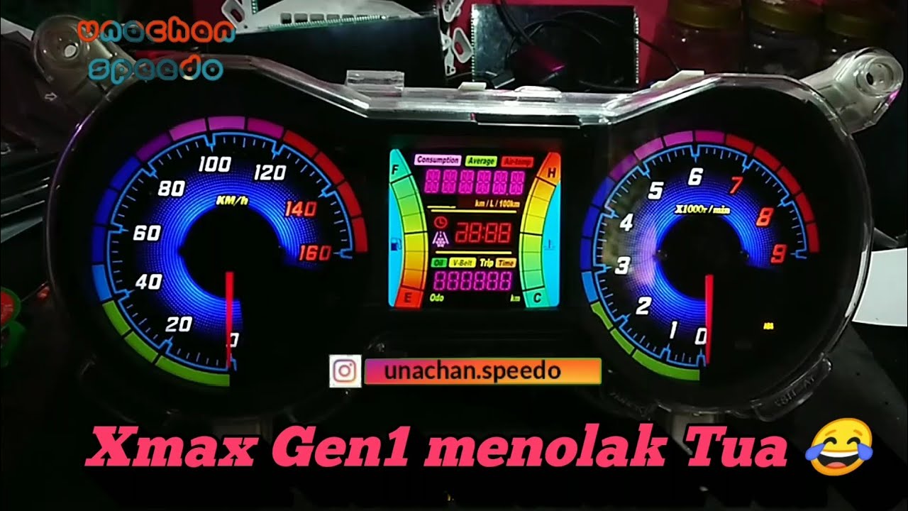 Full Custom Speedometer XMax Gen1 - YouTube