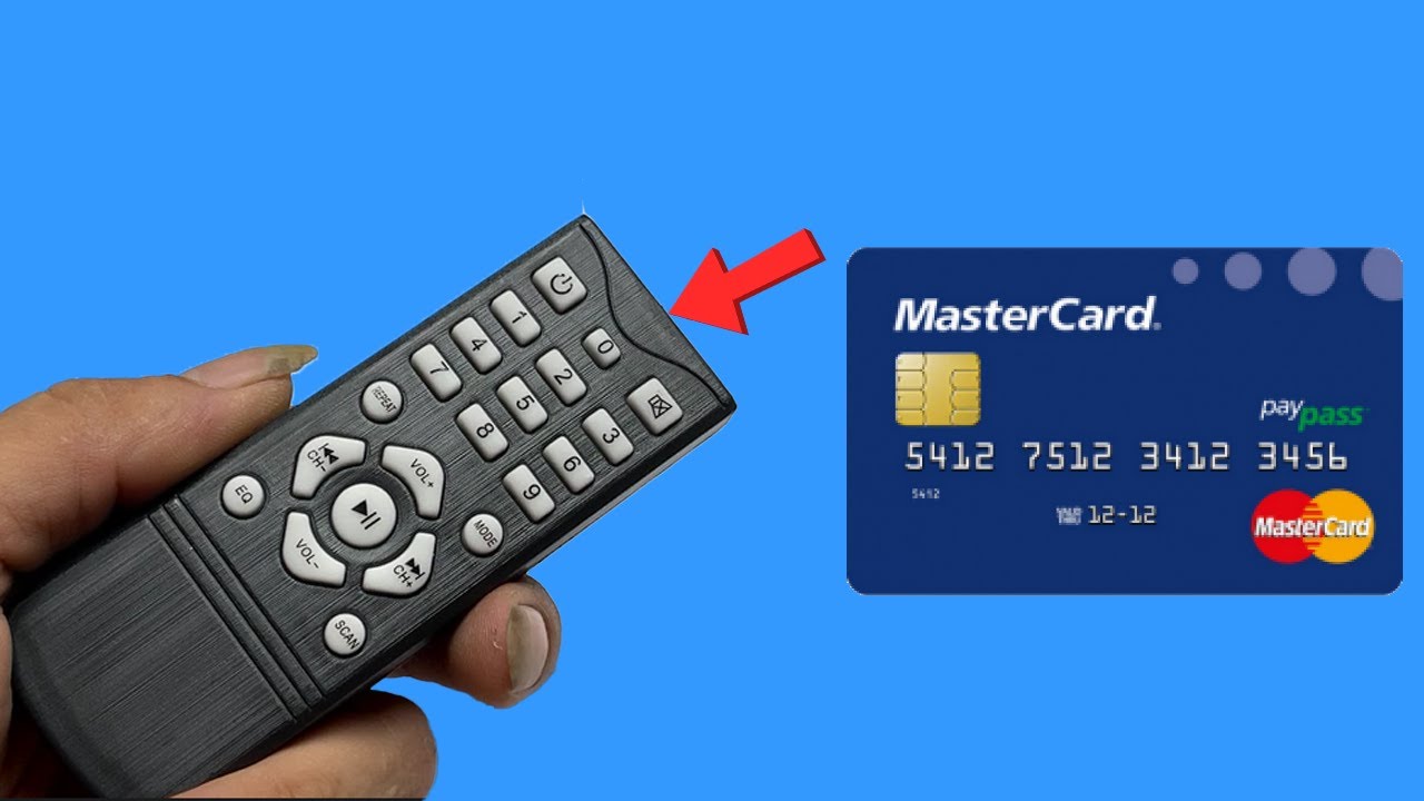 How to Fix a TV Remote ! One Simple Way using only a Bank Card to ...