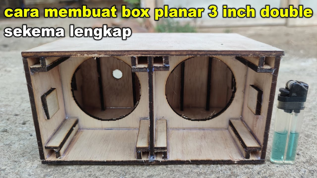 cara membuat box PLANAR double 3 inch sekema jelas lengkap - YouTube