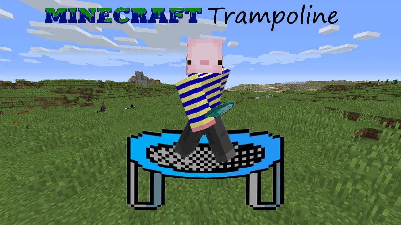 How to make a Trampoline in Minecraft - YouTube