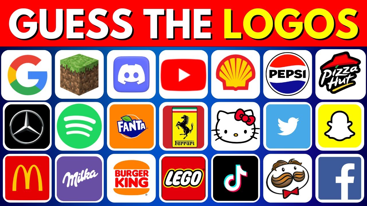 Guess the Logo in 3 Seconds 🍏🚗🥇 | 60 Famous Logos | Logo Quiz | Easy ...