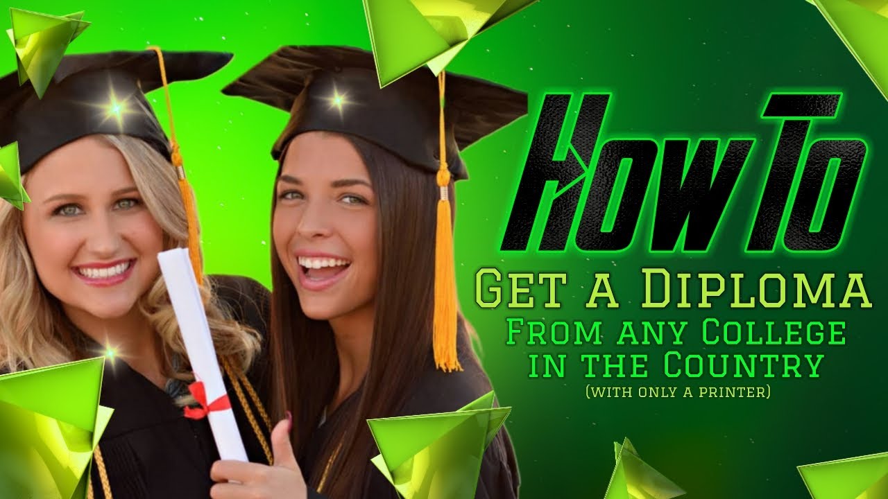 How to Get a Diploma From Any College - YouTube