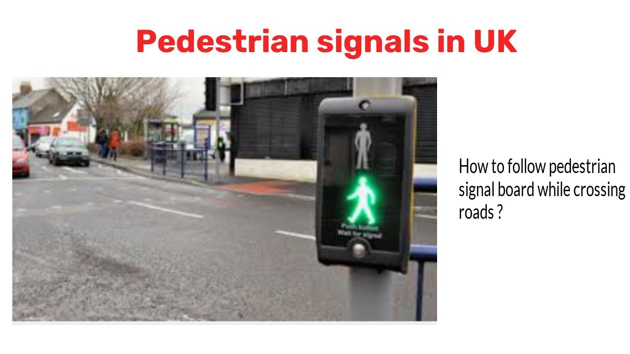 Pedestrian signal board rules in UK - YouTube