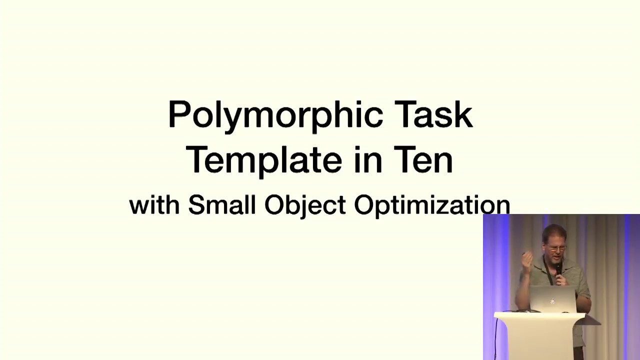 Sean Parent - Polymorphic Task - Secret Lightning Talks @ Meeting C++ ...