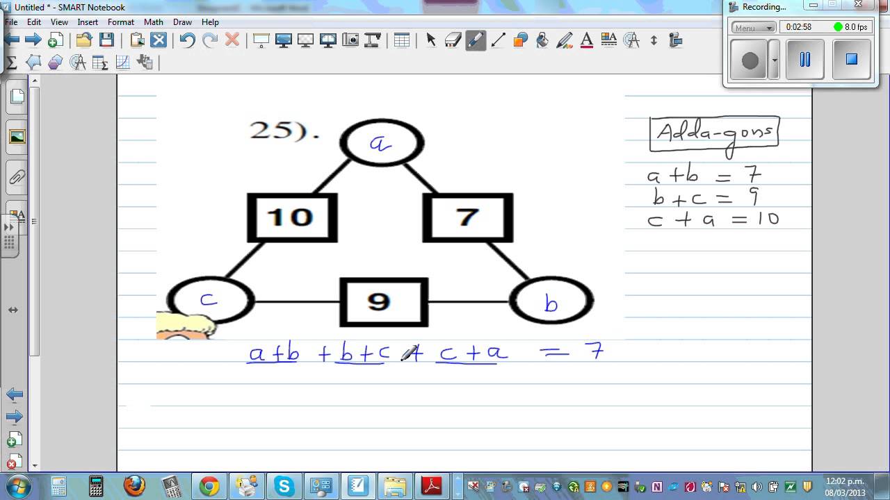 Using algebra to solve Add-agons - YouTube