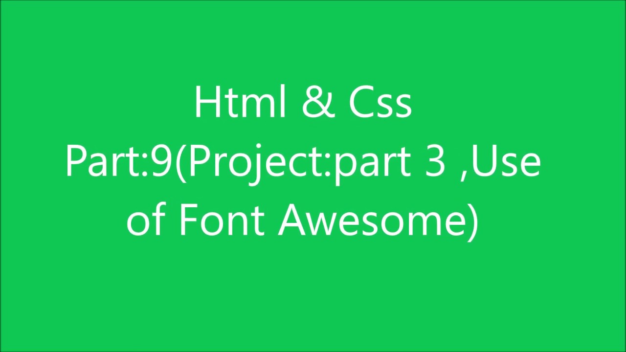 HTML & CSS Icon Tutorial Bangla - YouTube