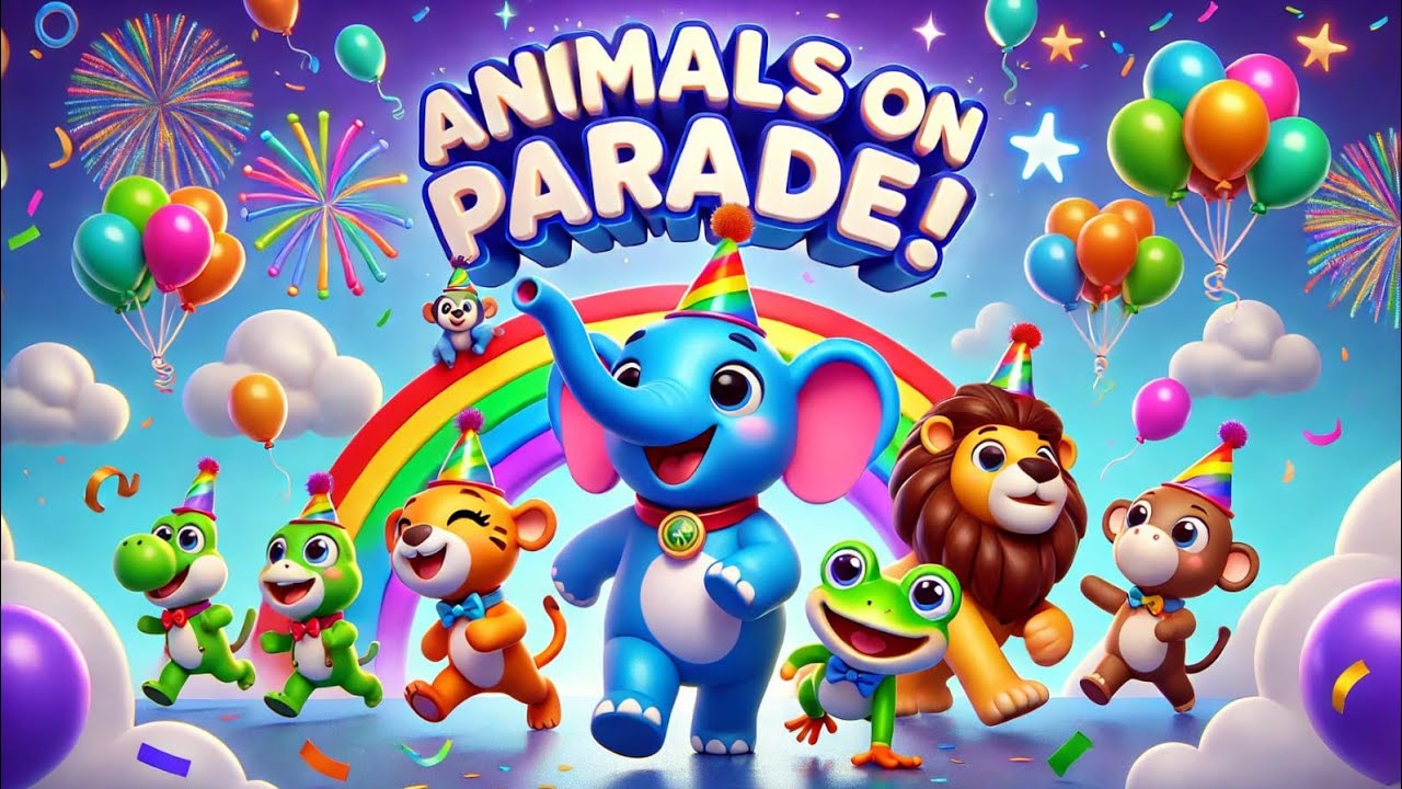 Phonics Song - Nursery Rhymes - Animal parade Songs for kids and ...